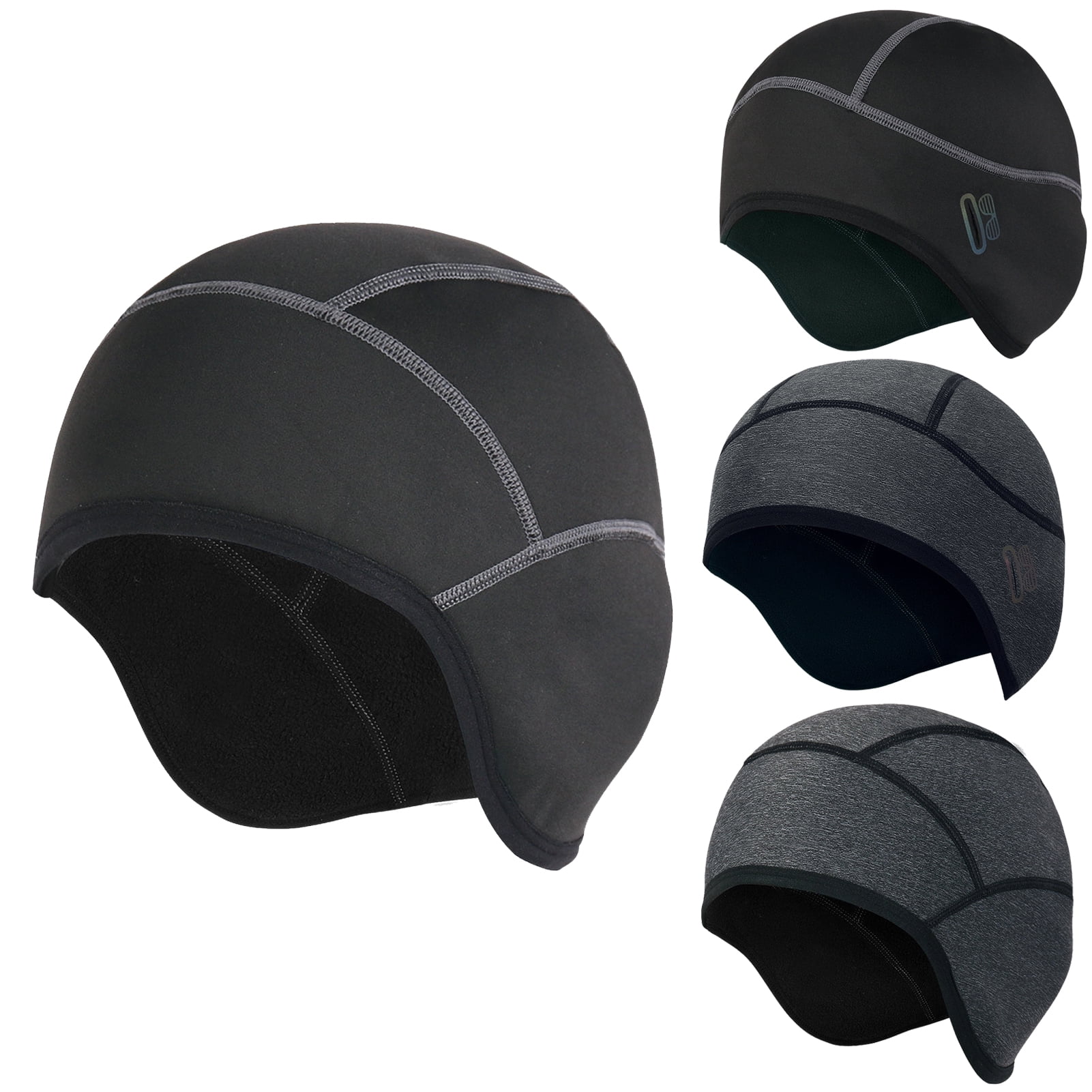 SPRING PARK Lightweight Thermal Helmet Liner Skull Cap Full Cover Ears ...