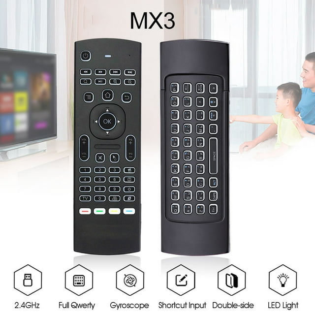 SPRING PARK MX3 2.4G Wireless Remote Control Air Mouse Keyboard for X96 ...