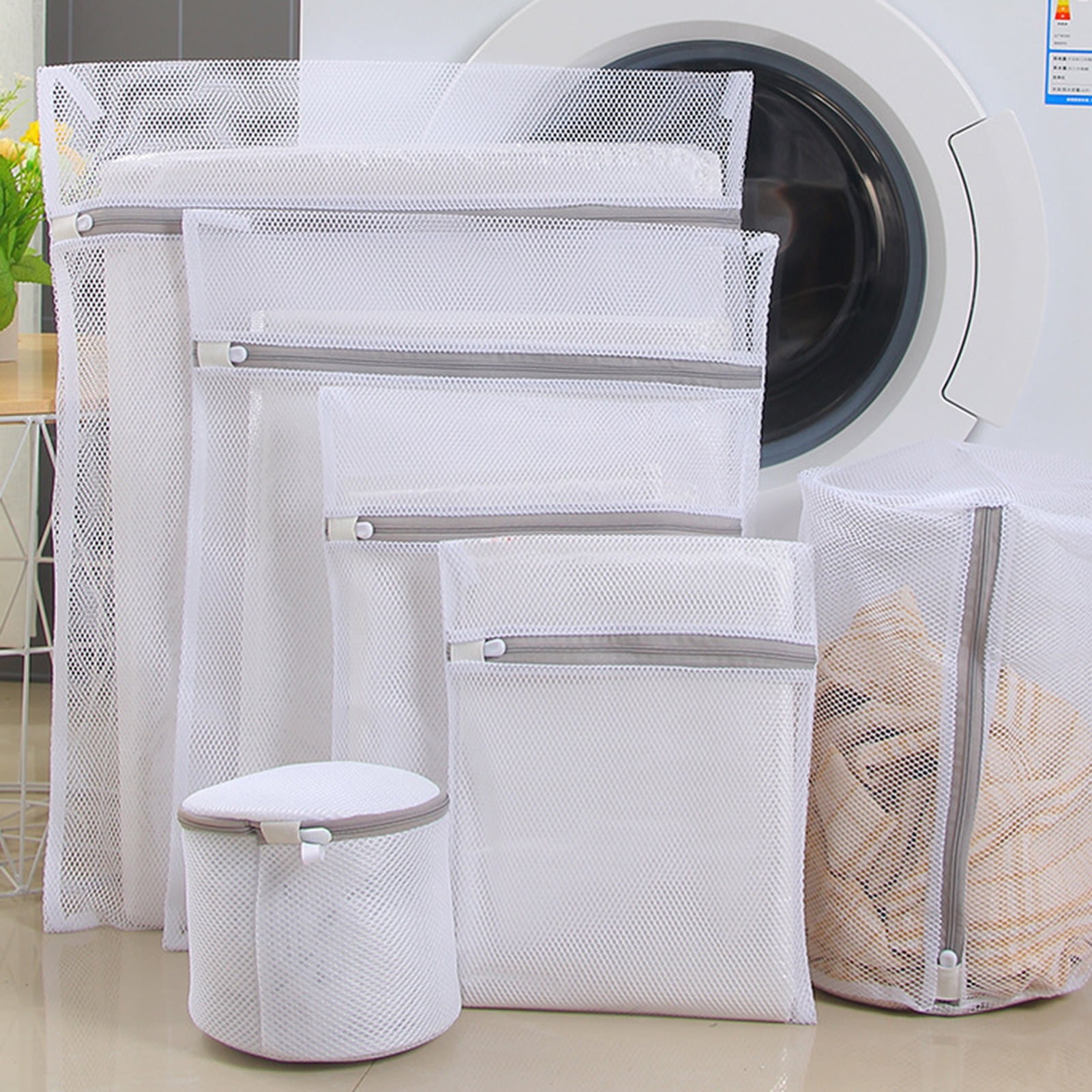 SPRING PARK Mesh Laundry Bags for Delicates with Premium Zipper, Travel ...