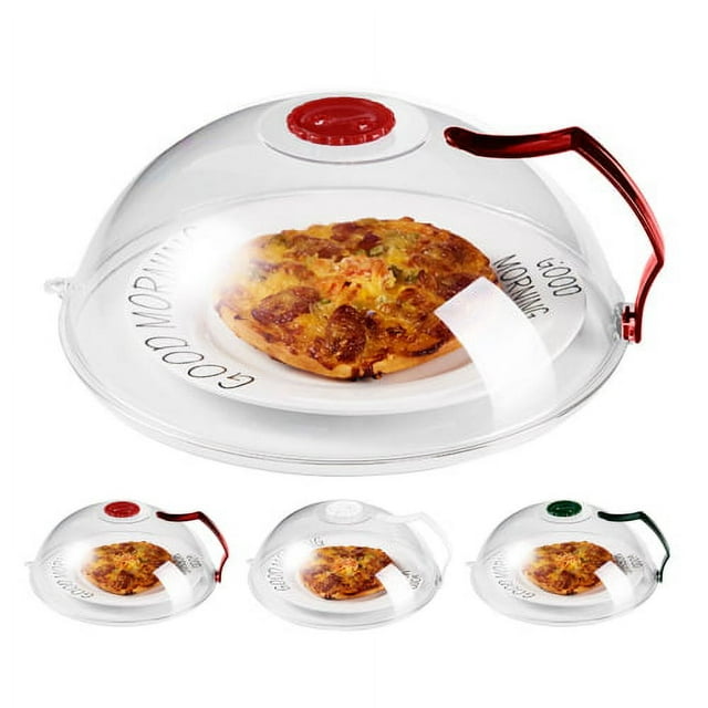 SPRING PARK Microwave Plate Cover, Anti-Splatter Plate Lid with Steam ...