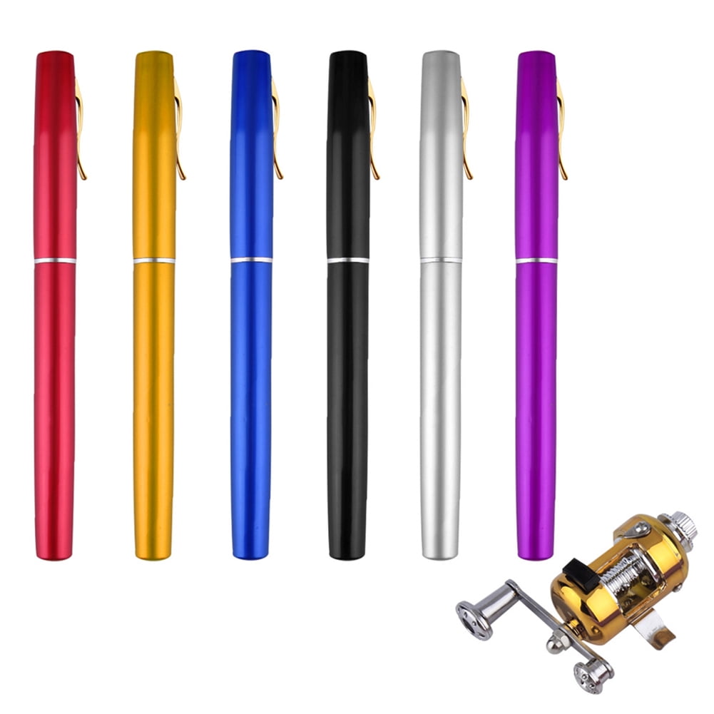 SPRING PARK Mini Portable Pocket Fish Pen Shape Aluminum Alloy Fishing ...