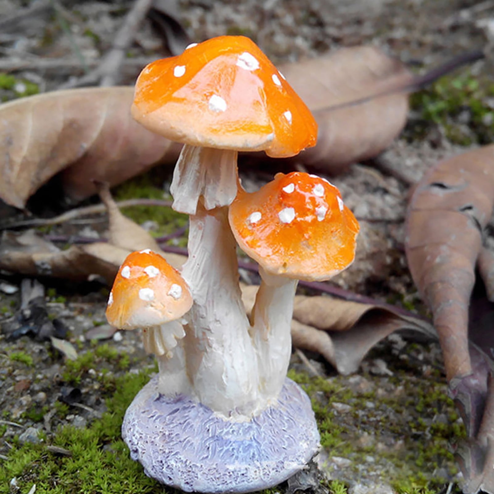 SPRING PARK Miniature Mushrooms Fairy Garden Terrarium Bonsai Crafts ...