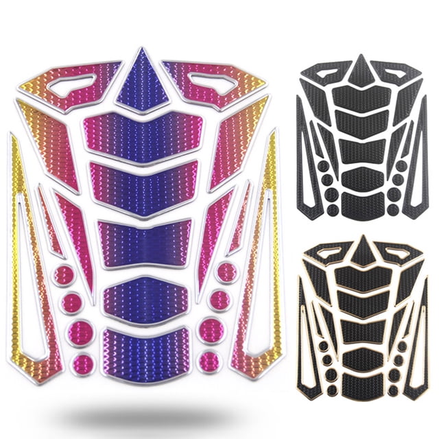 SPRING PARK Motorcycle Fuel Tank Decal Scratch Cover Fish Bone Sticker ...