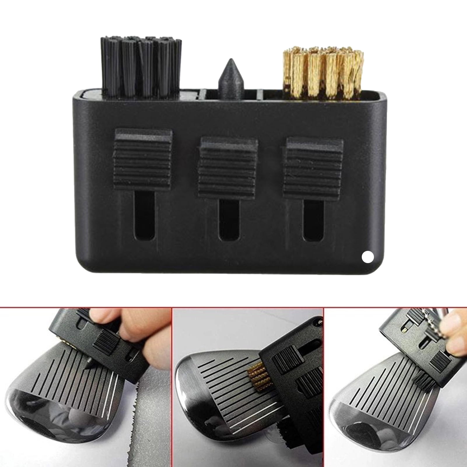 SPRING PARK Multi Purpose Golf Cleaning Brush Copper Wire Club Cleaner ...