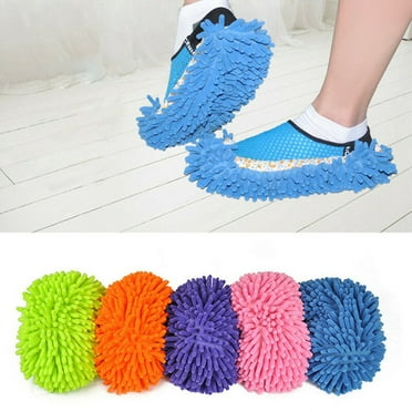 (5 Pairs)10pcs Mop Slippers Shoes Cover, Reusable Microfiber Foot ...