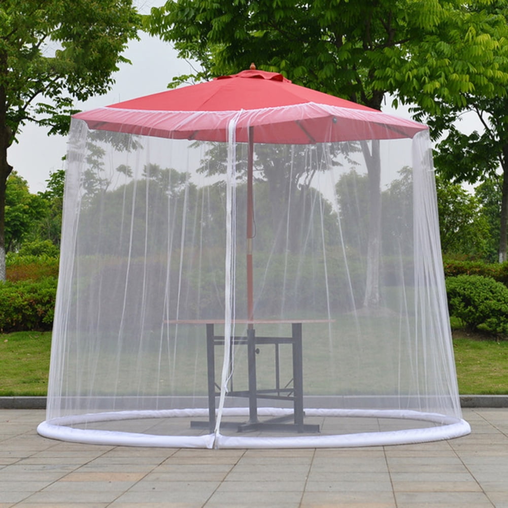SPRING PARK Patio Umbrella Mosquito Nets,Polyester Mesh Net Screen ...