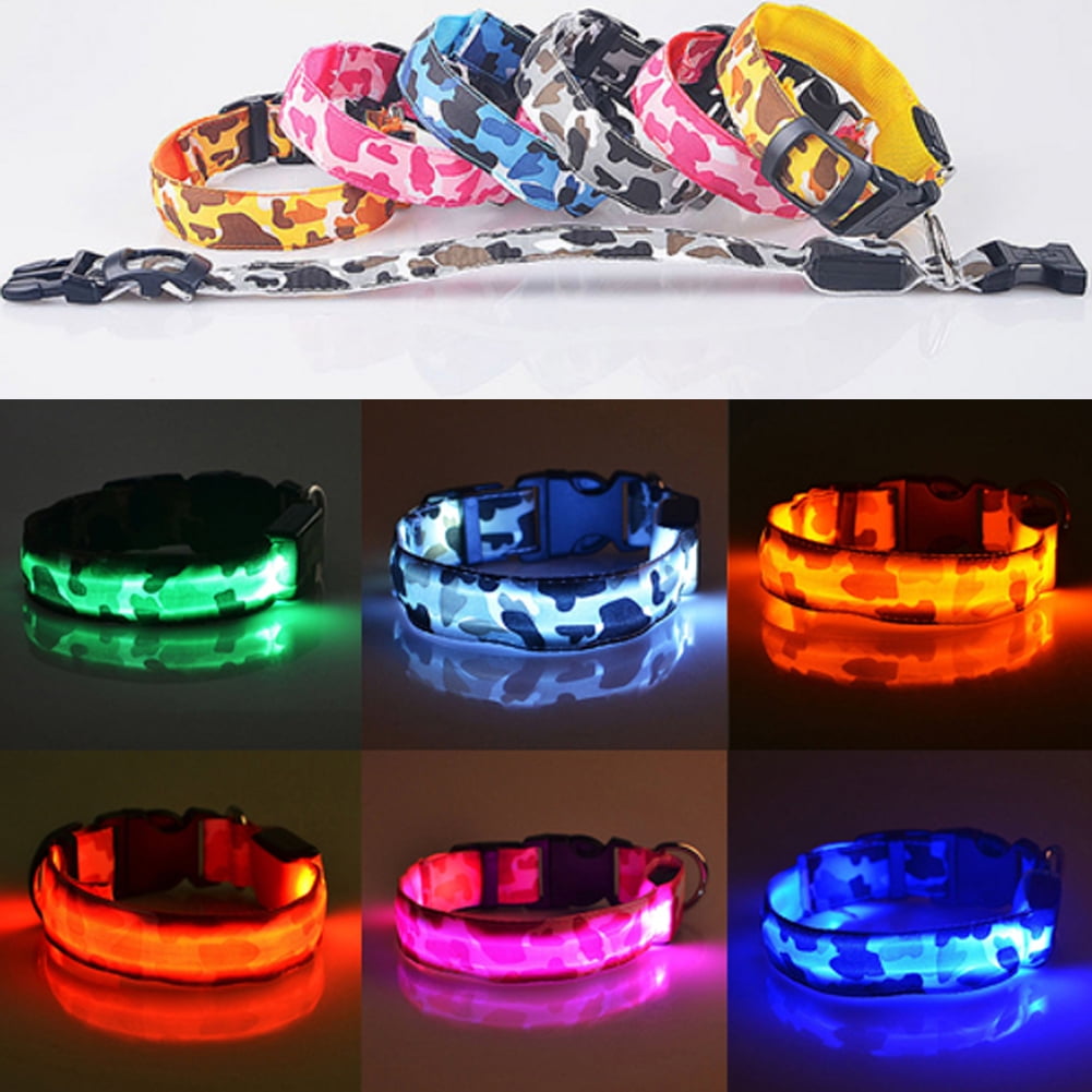 SPRING PARK Pets Dog LED Lights Flash Night Safety Waterproof Nylon Dog ...