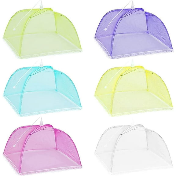 5 Pack Food Cover Tents, Food Covers for Outdoors, Mesh Cover, Reusable ...