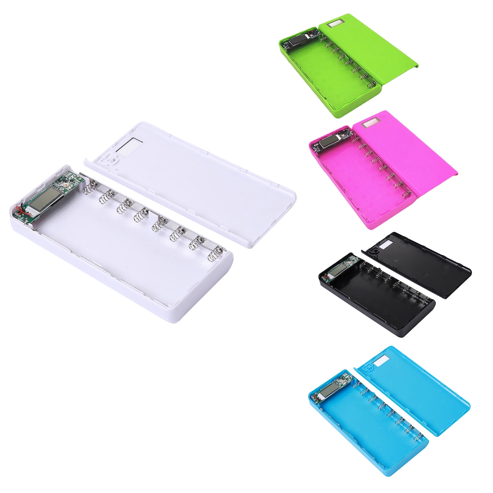18650 Power Bank Diy Kit Portable Charger Lcd Display DAGIJIRD 16-Slot ...