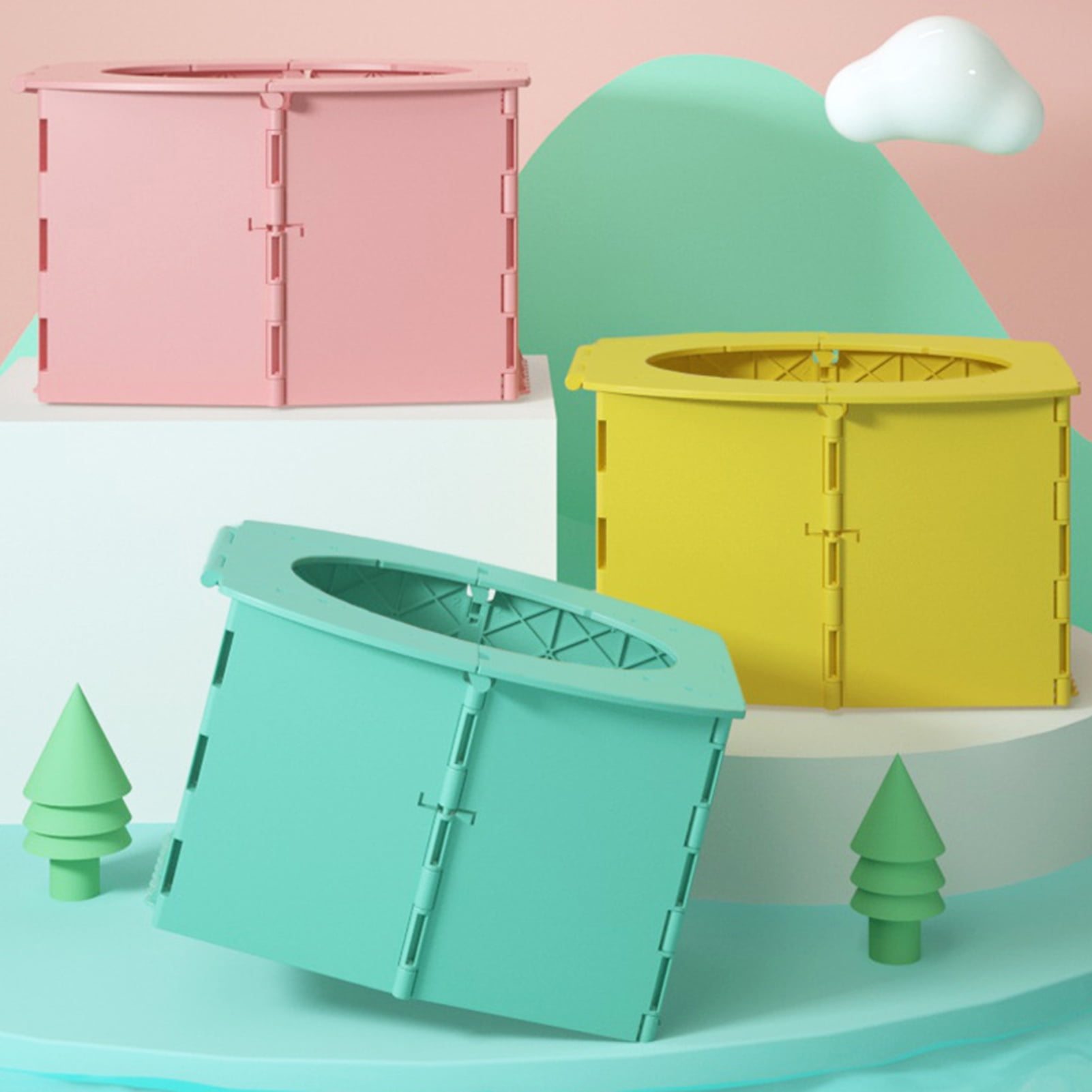 SPRING PARK Portable Folding Commode Toilet Seat, Kids Porta Potty Car ...