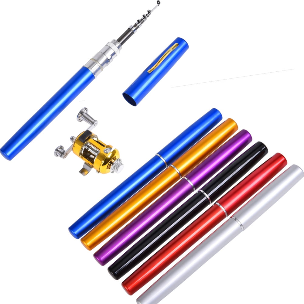 SPRING PARK Portable Pen Reel Combo, Mini Travel Pocket Rod Set ...