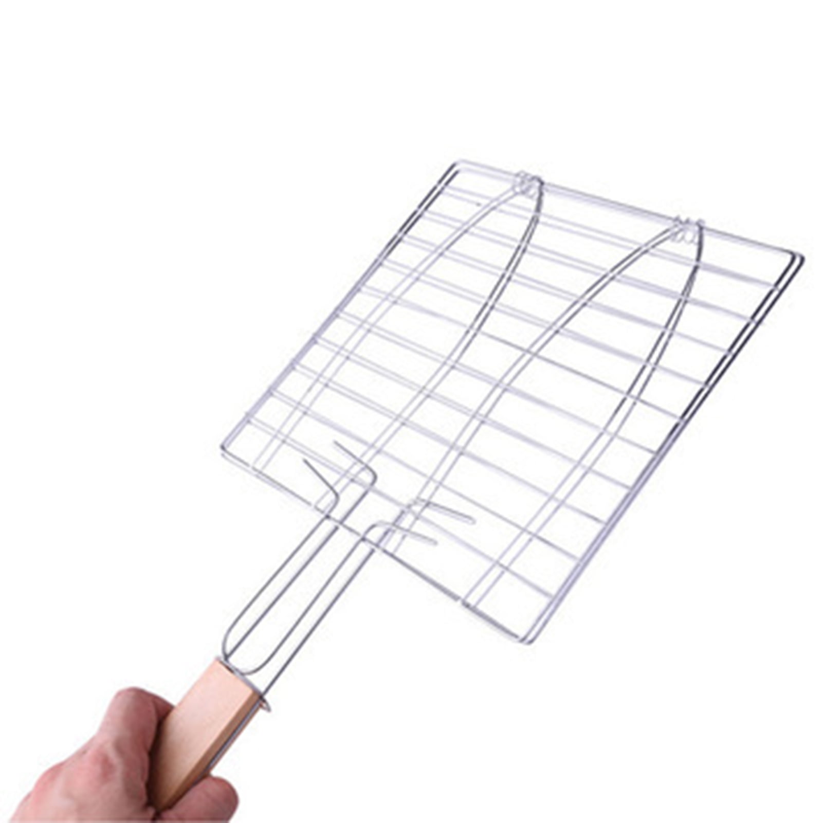 SPRING PARK Portable Stainless Steel Fish-shaped BBQ Barbecue Grilling ...