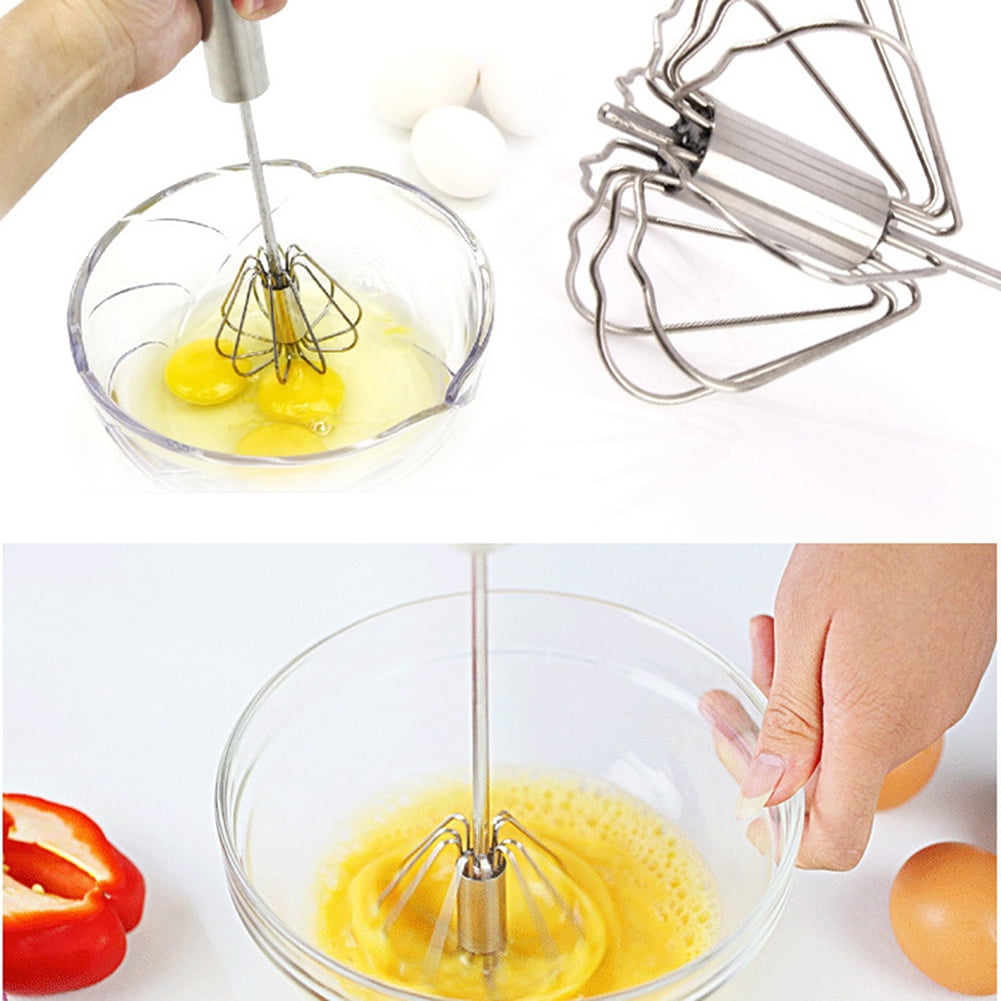SPRING PARK Pro Alloy Stainless Steel Egg Whisk Mixer, Hand Push ...
