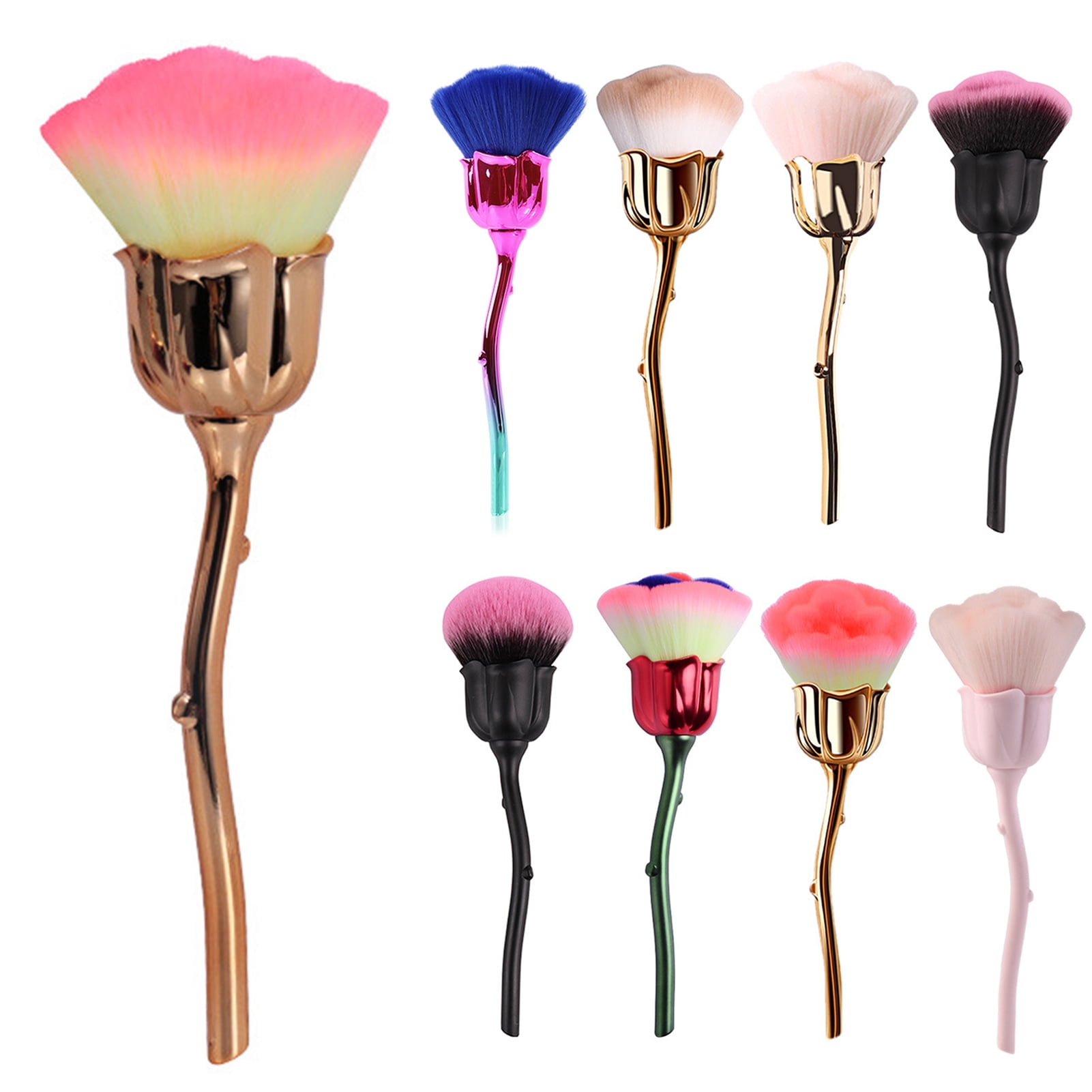 SPRING PARK Rose Makeup Brush Blush Brush Super Large Face Powder ...
