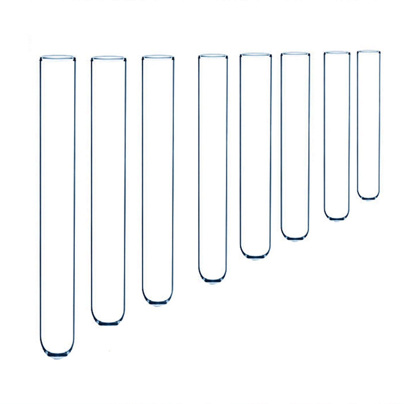 SPRING PARK Round Bottom Baking Mouth Glass Test Tube Vial Experiment ...