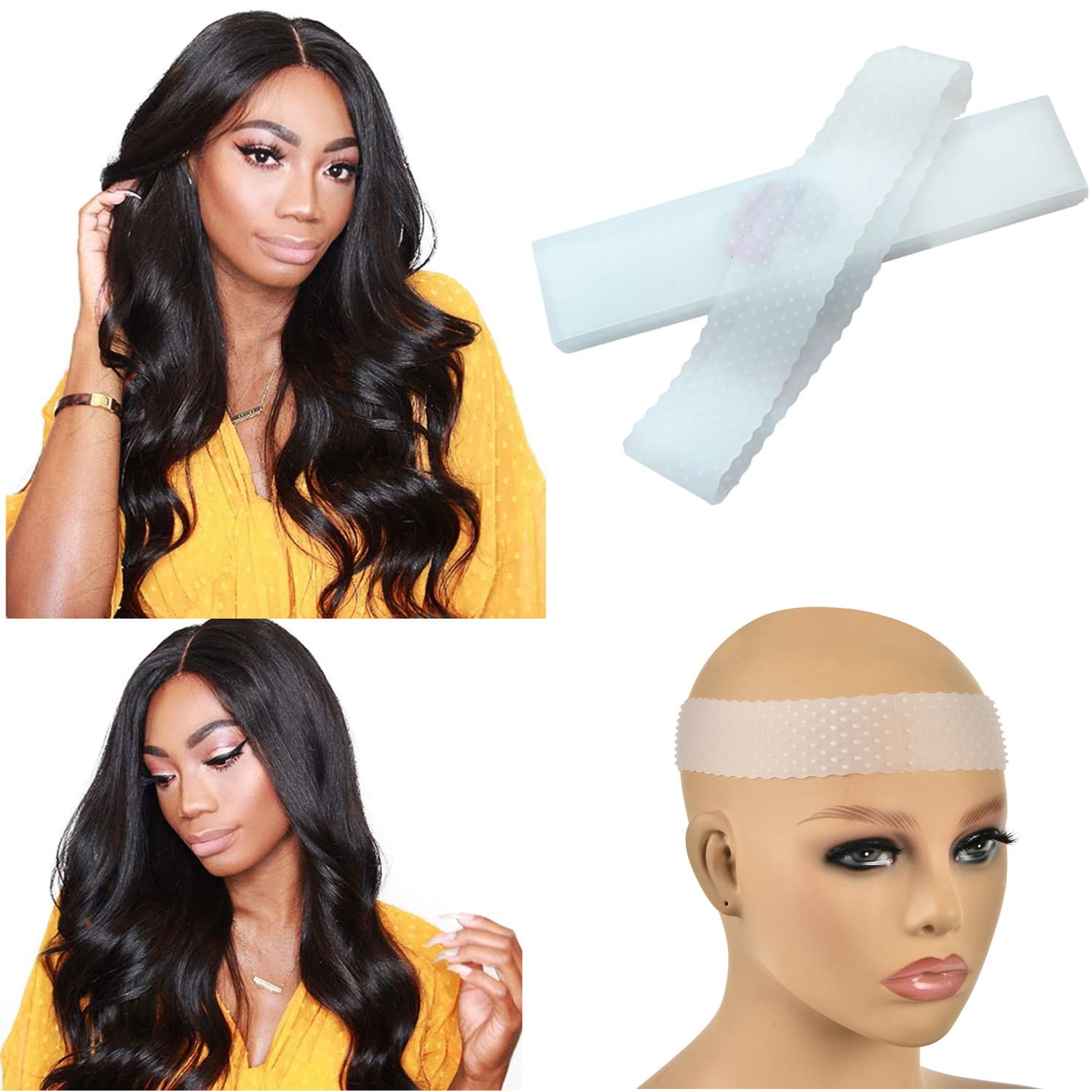 SPRING PARK Silicone Non Slip Wig Grip Head Band for Women, Comfort ...