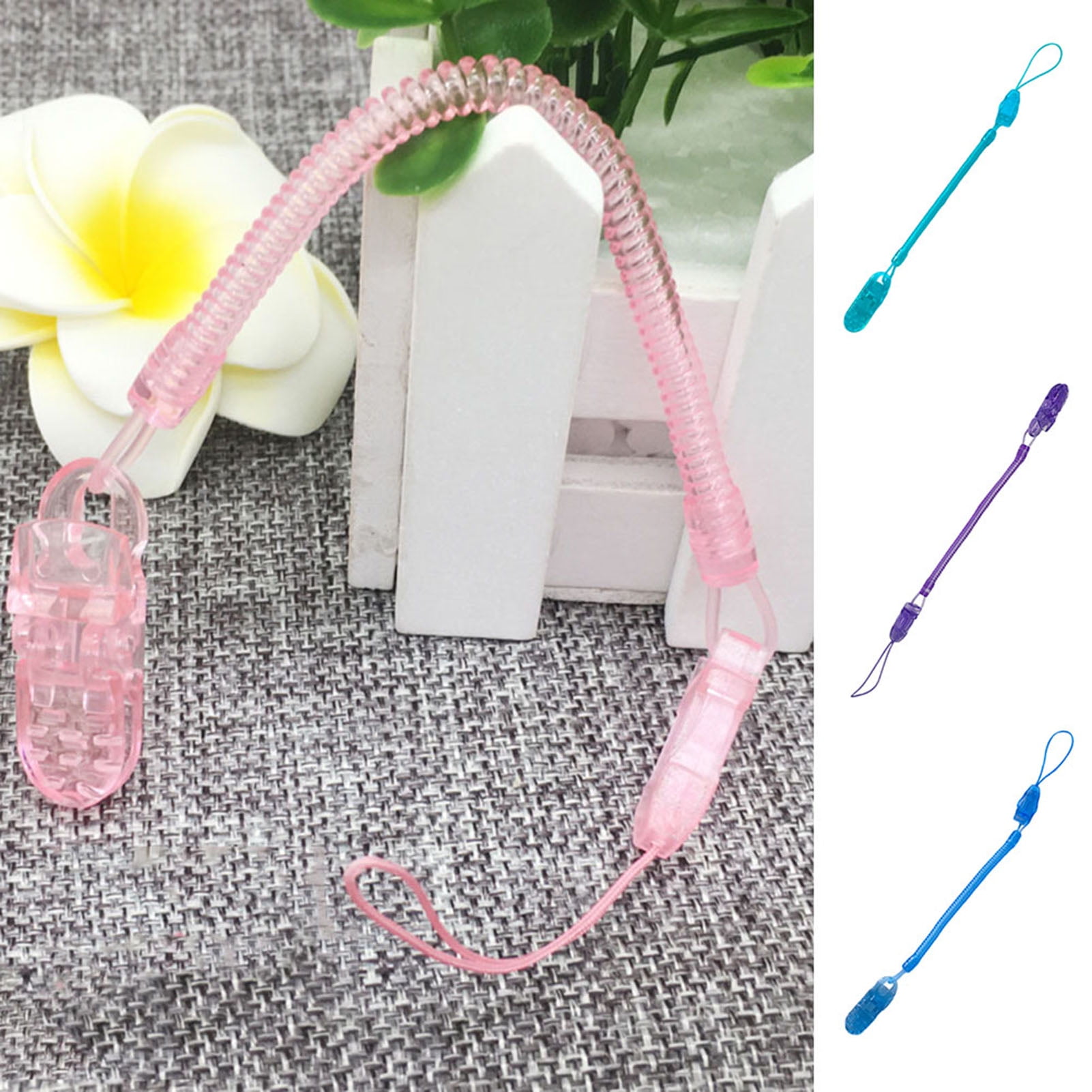 SPRING PARK Spring Design Practical Pacifier Clip Chain Cute Baby ...
