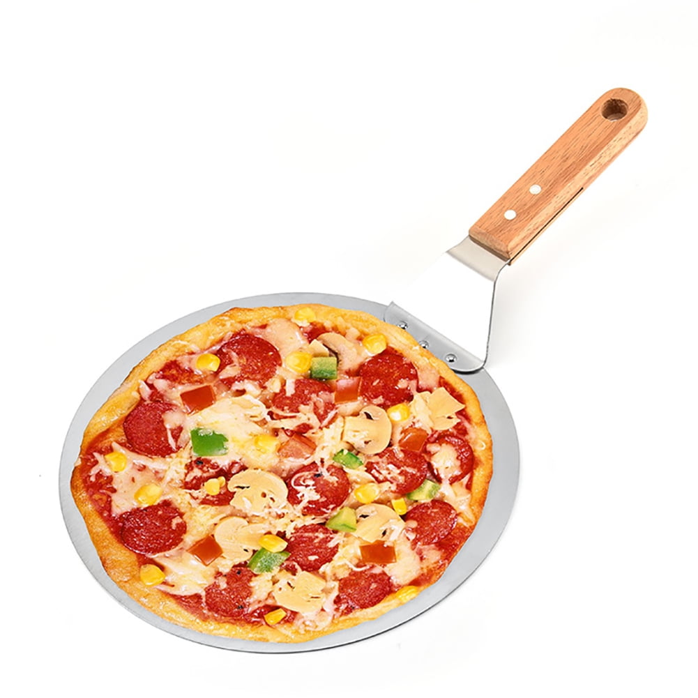 SPRING PARK Stainless Steel Pizza Peel Metal Round Pizza Paddle Large ...