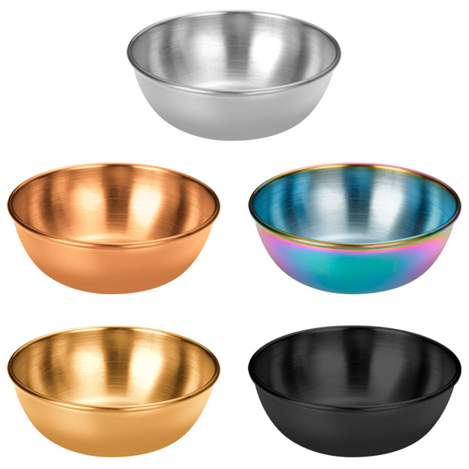 SPRING PARK Stainless Steel Sauce Dishes Round Seasoning Dishes Sushi ...