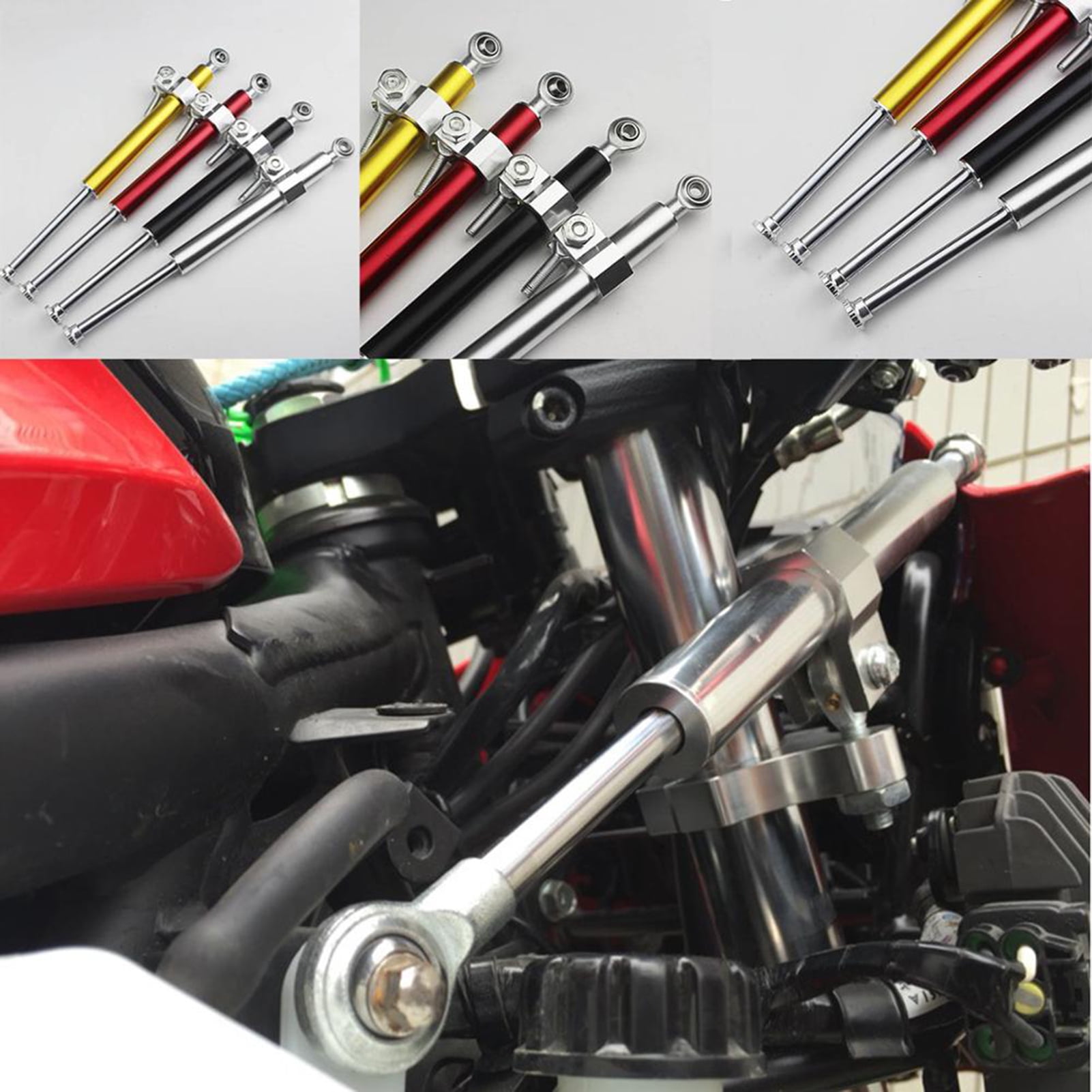 SPRING PARK Steering Damper Universal Motorbike Stabilizer Aluminum ...