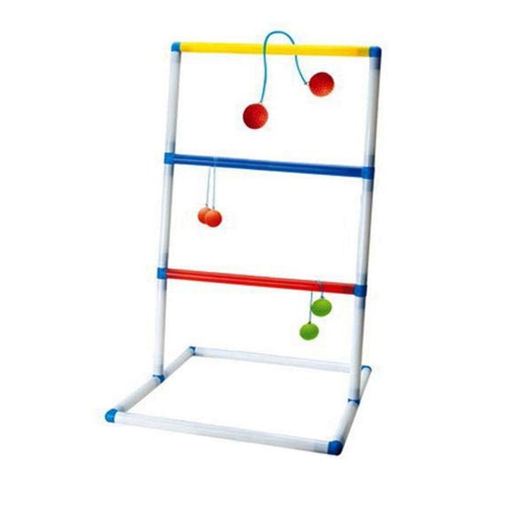 SPRING PARK Strong Ladder Ball Toss Game Set, Outdoor Lawn Game with 6 ...