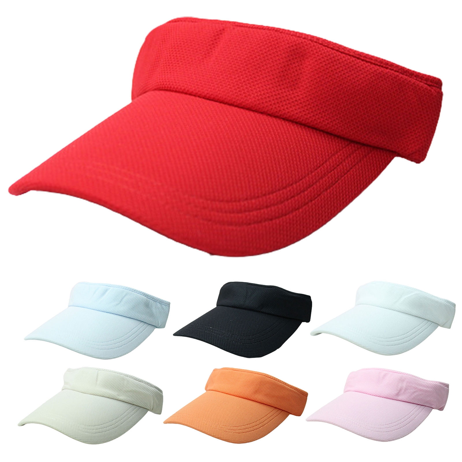 SPRING PARK Sun Visor Hats Empty Top Baseball Cap Sports Visor Hat ...