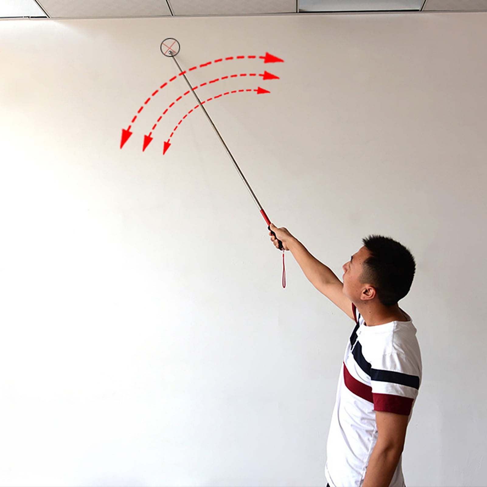 SPRING PARK Telescopic Empty Drum Hammer Wall Floor Ceiling Tile Test ...