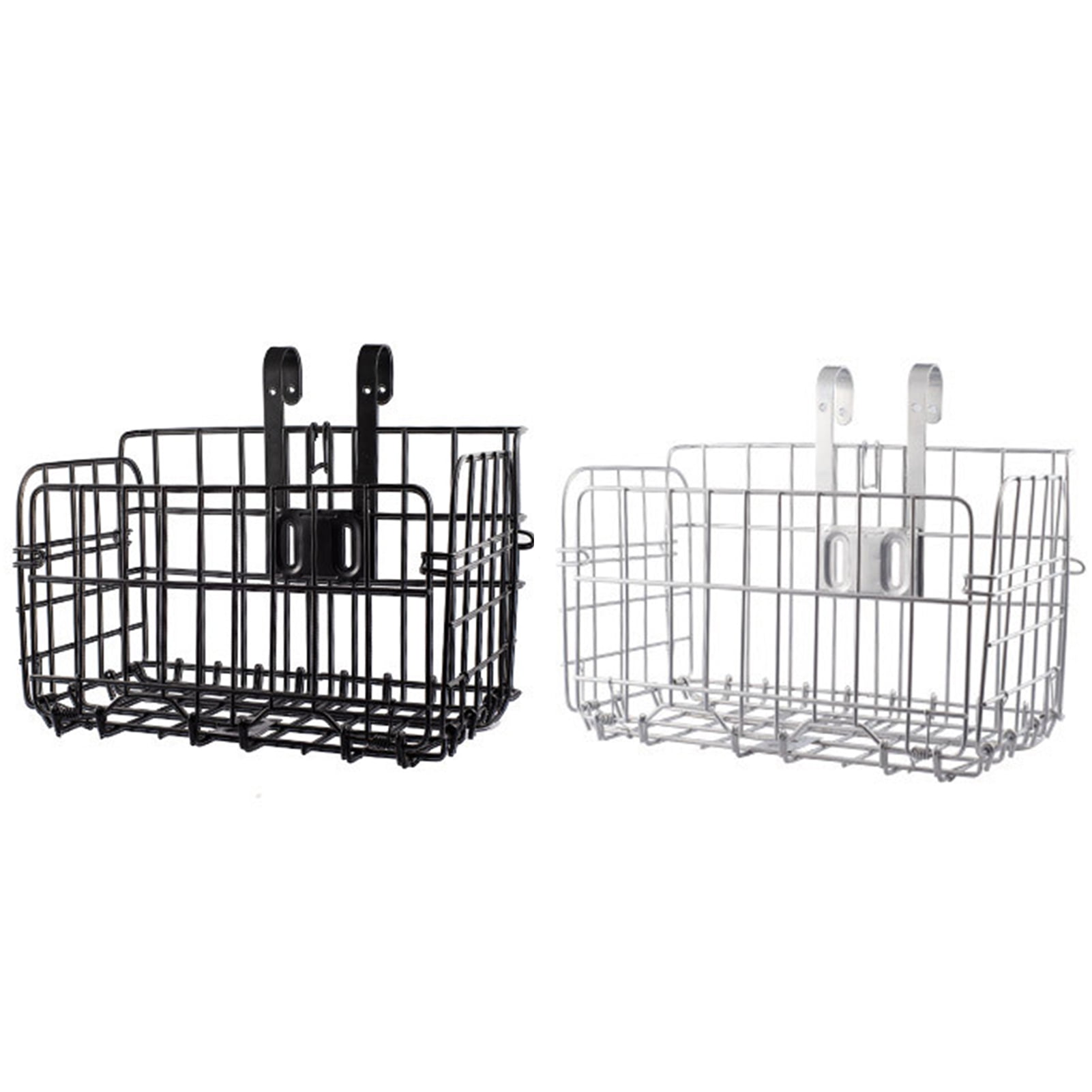 SPRING PARK Thickened Folding Bike Basket, Removable Front Bag Rear ...