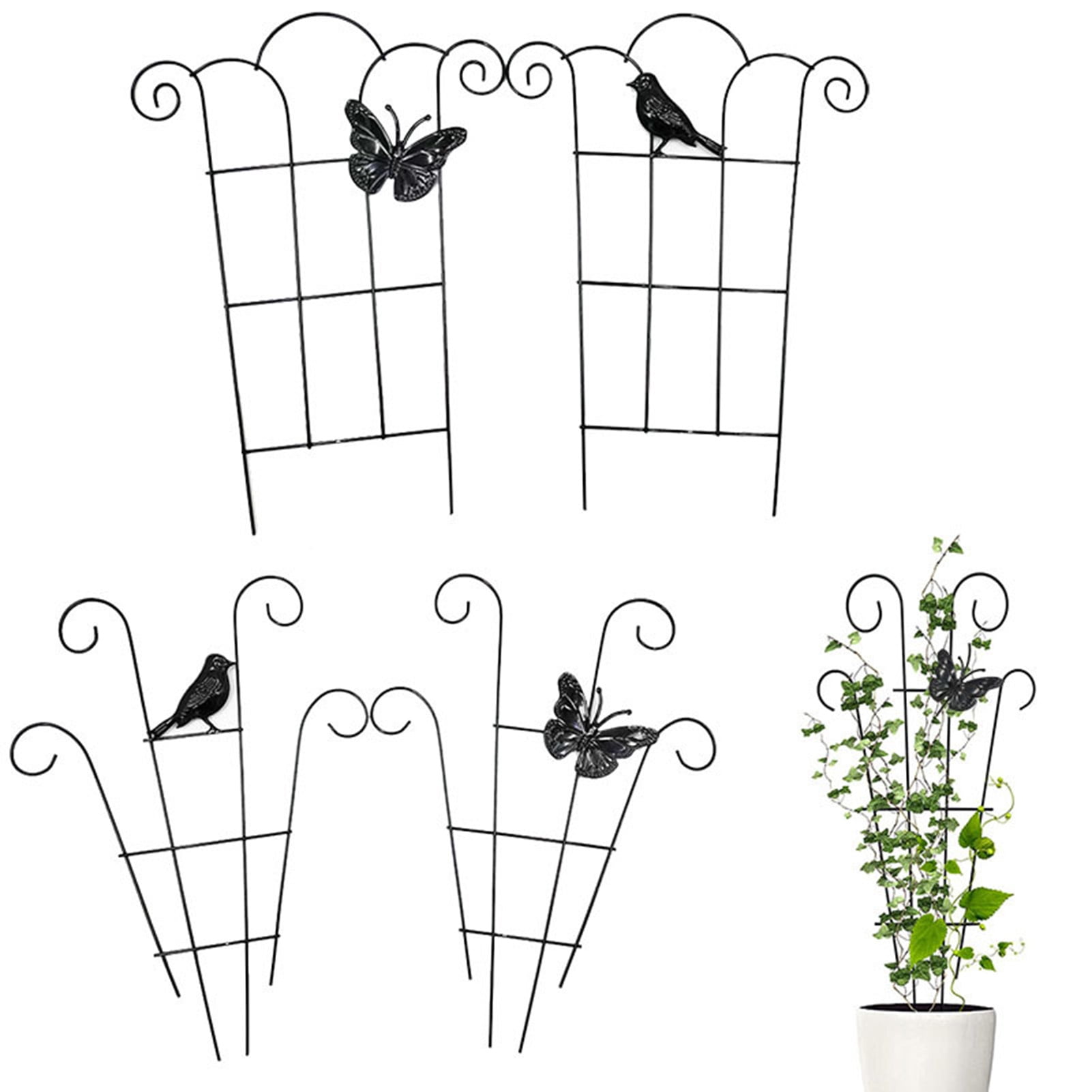 SPRING PARK Trellis for Potted Plants, Mini Garden Trellis for Climbing ...