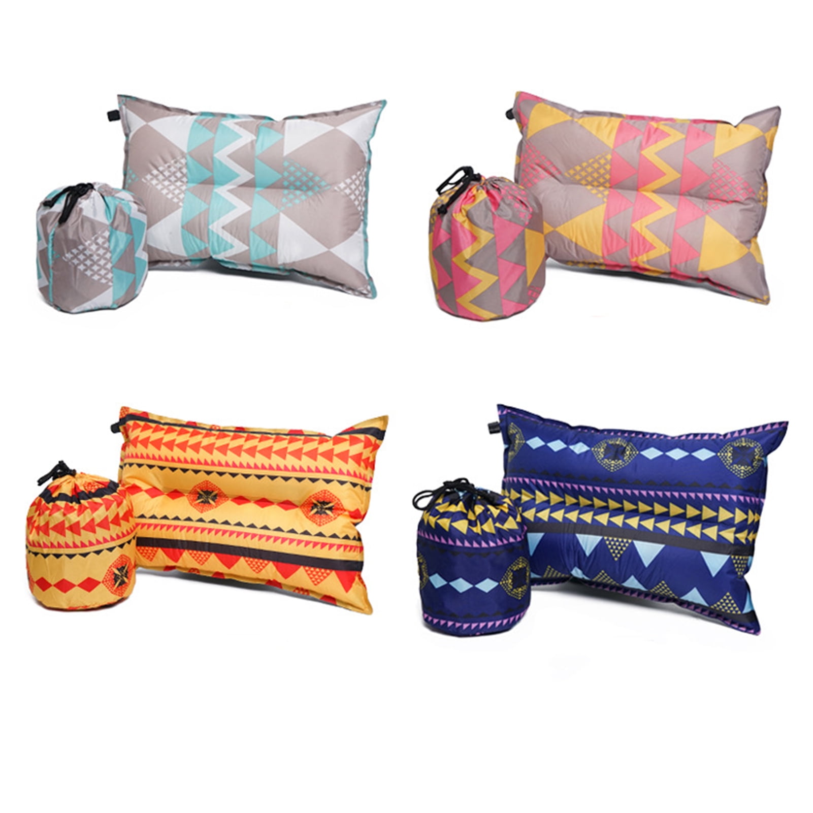 SPRING PARK Ultralight Automatic Inflatable Pillow Small Squared Sponge ...