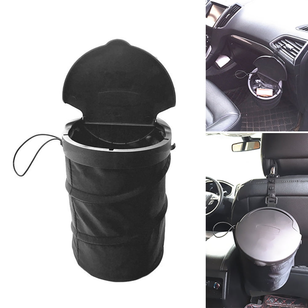 SPRING PARK Universal Collapsible Travel Auto Car Trash Can Bin Bag ...