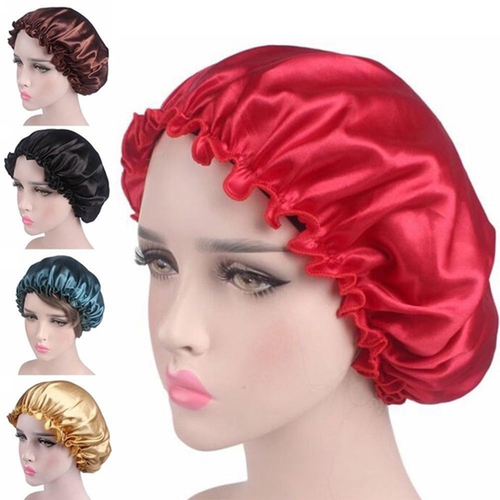 SPRING PARK Women Sleeping Cap Soft Pure Night Sleep Hat Hair Care ...