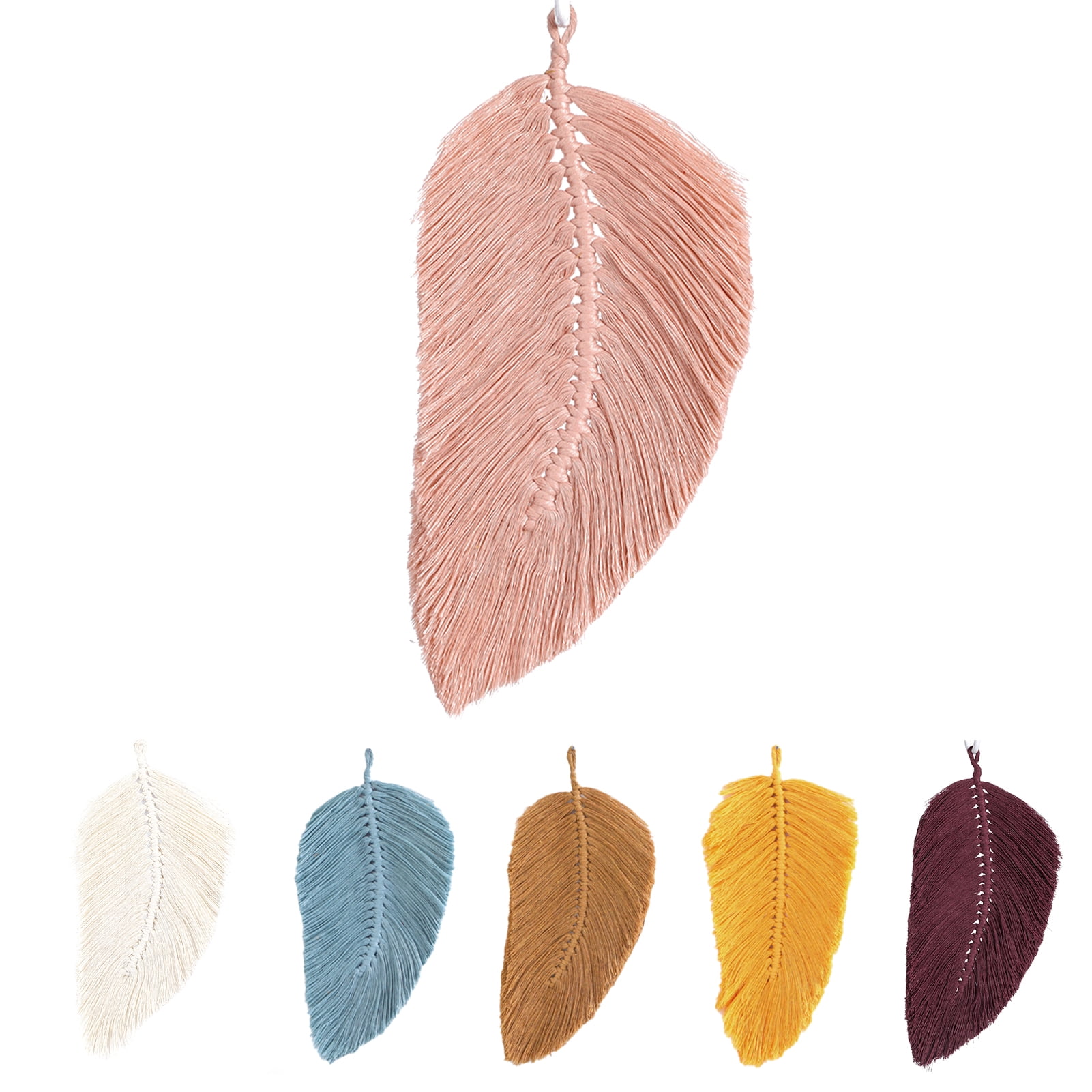 SPRING PARK Woven Feather Dream Macrame Wall Hanging, Wall Decor for ...