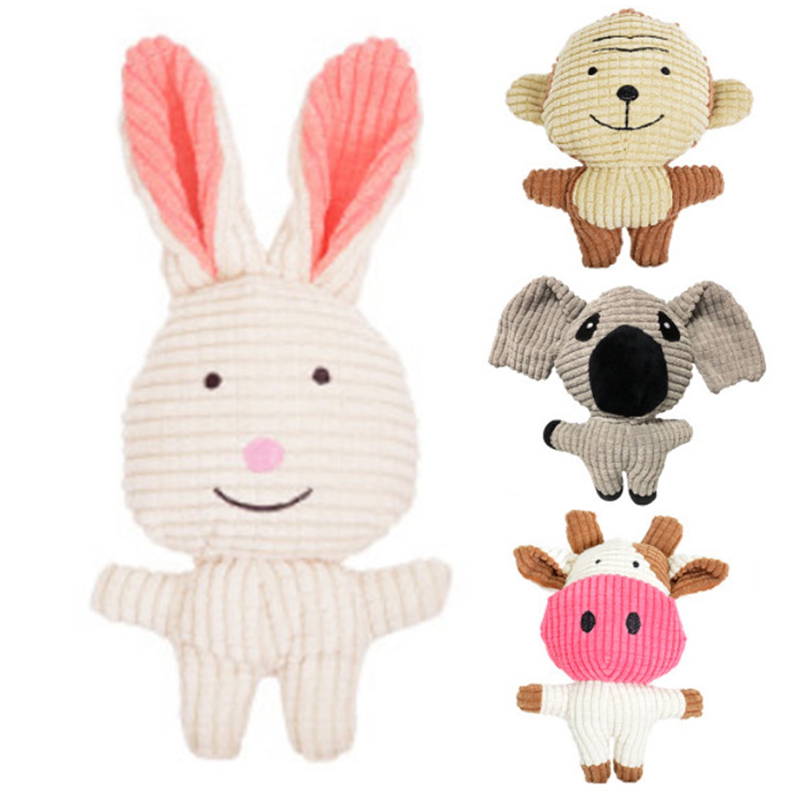 SPRING PARKPet Toy Plush Cartoon Animal Rabbit Pig Sounding Dog ...