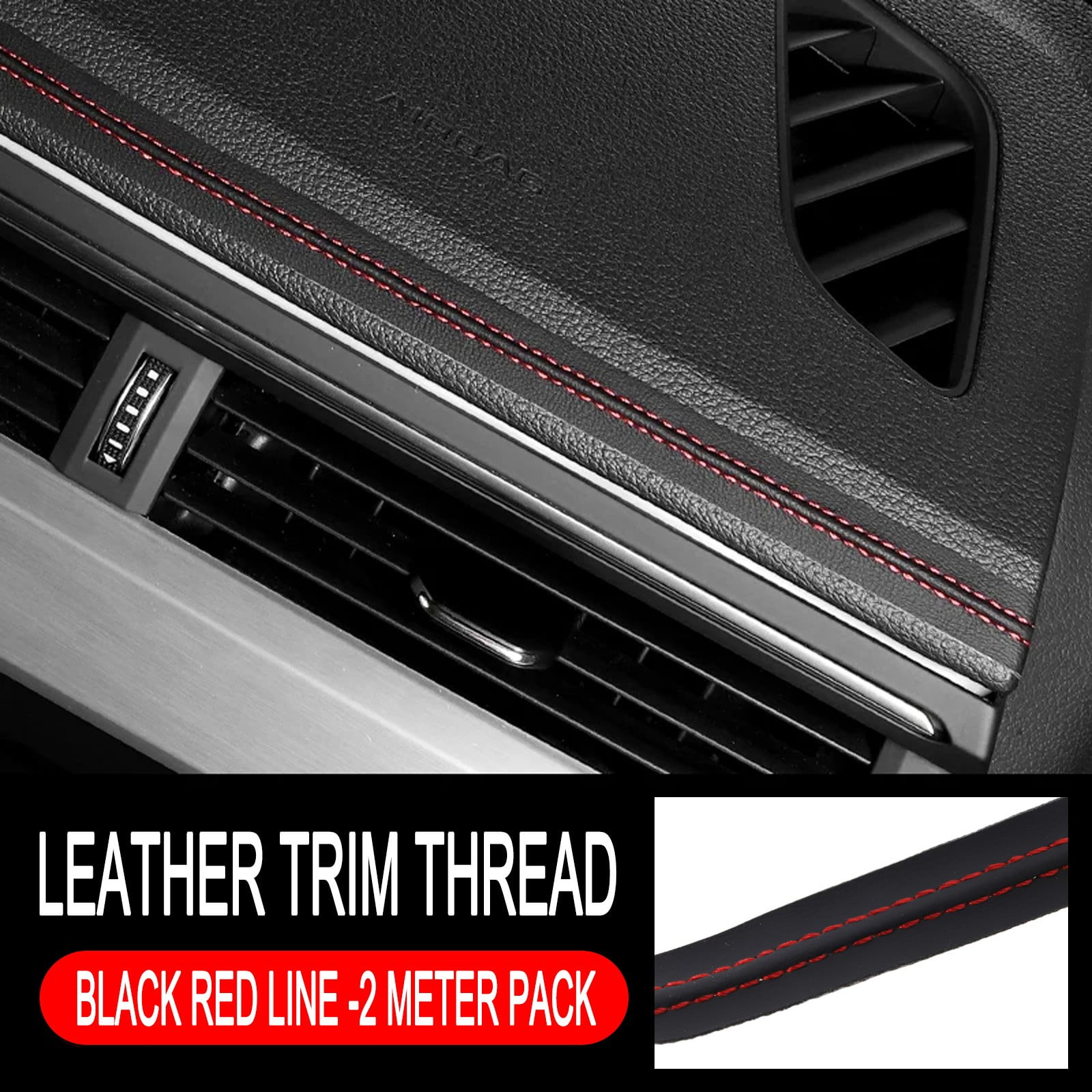 SPRING PU Leather DIY Flexible Interior Moulding Trim Strips Car ...