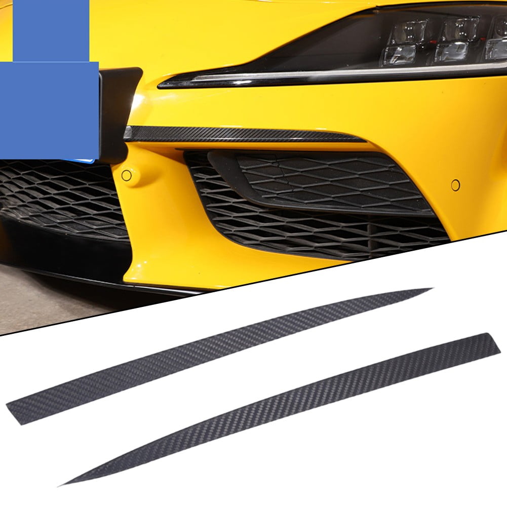 SPRING Real Carbon Fiber Front Bumper Fog Light Trim For Toyota for ...