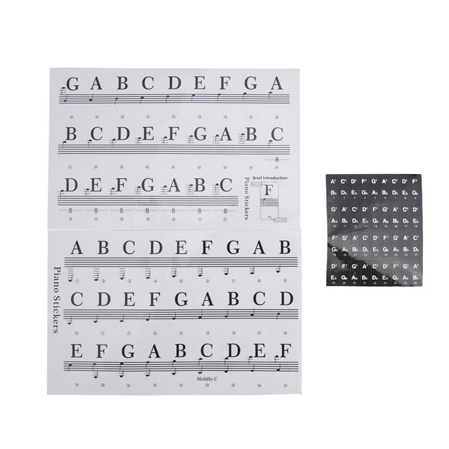 SPRING Removable Keyboard Sticker Note Labels Reusable for Beginners ...