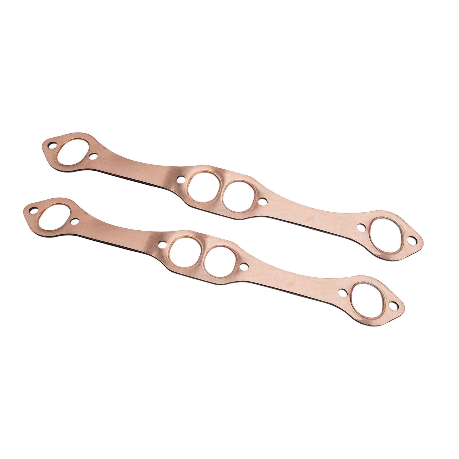 SPRING SBC Oval Port Copper Head Exhaust Gasket SB For Chevrolet 327 ...