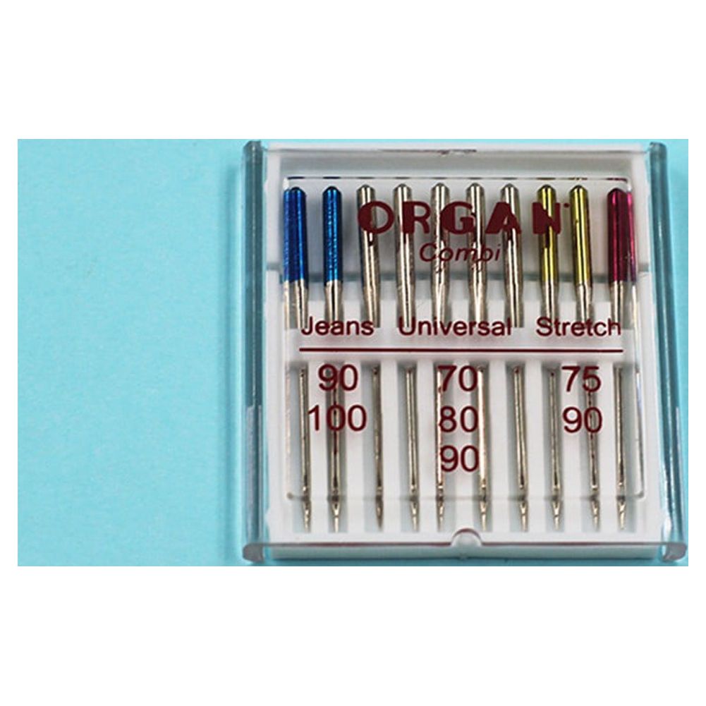 SPRING Sewing Machine Organ Needles 10 Pcs 130/705H Flat Edge Needle 4.5*4.5*0.6cm Replacement ...