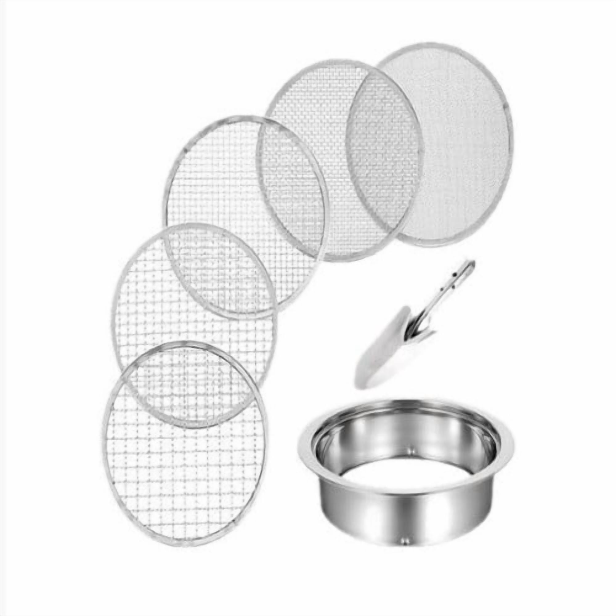 SPRING Stainless Steel Soil Sieve Set: Interchangeable Mesh For Healthy ...