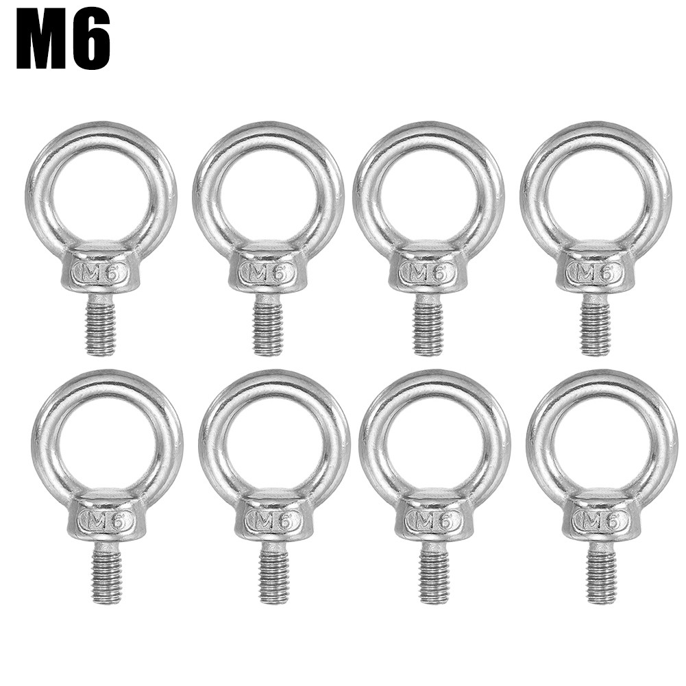 SPRING StainlessSteel Lifting Shoulder Eye Bolt Caravan Awning Rail Stop Motorhome Part M6 ...