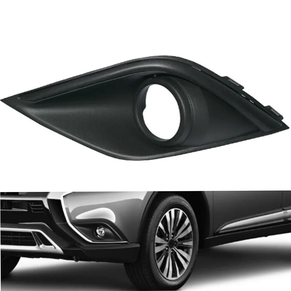 SPRING Stylish Black Left Fog Light Cover For Mitsubishi For Outlander ...