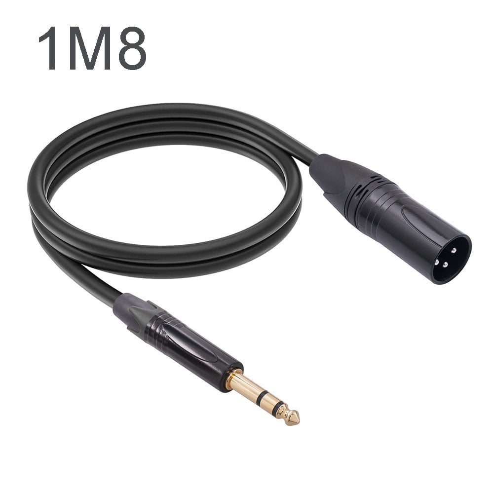 SPRING TRS to 3PIN XLR Male Balanced Signal Interconnect Cable For Mic ...
