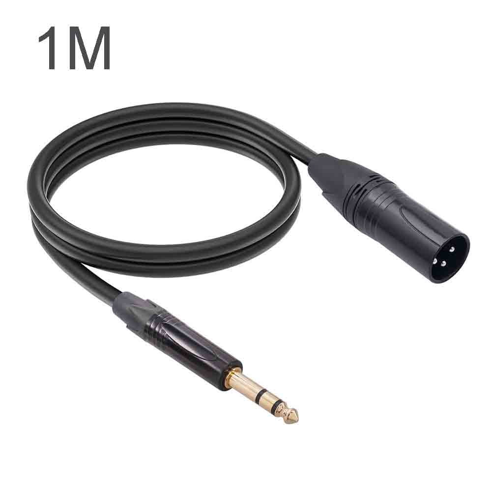 SPRING TRS to 3PIN XLR Male Balanced Signal Interconnect Cable For Mic ...