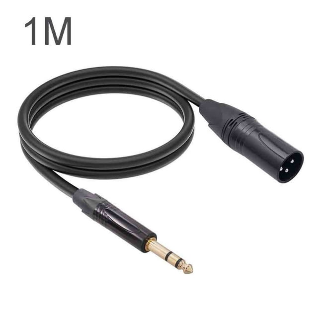 SPRING TRS to 3PIN XLR Male Balanced Signal Interconnect Cable For Mic ...
