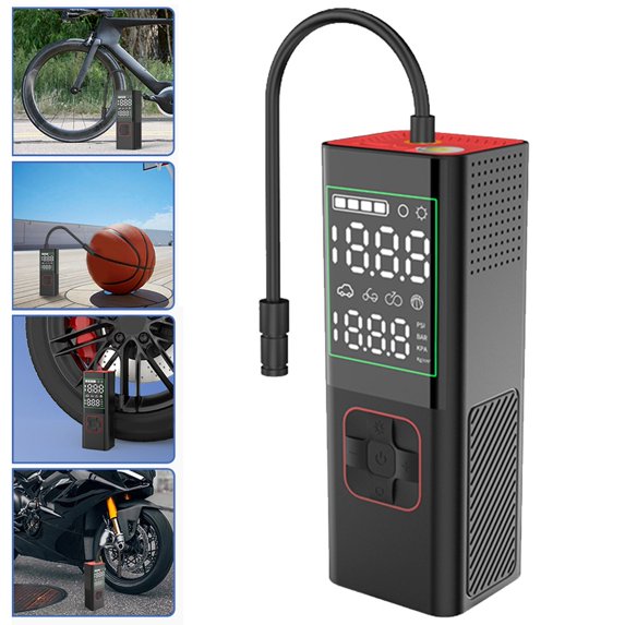 SPRING Tire Inflator Portable Air Compressor Air Pump 150Psi Cordless ...