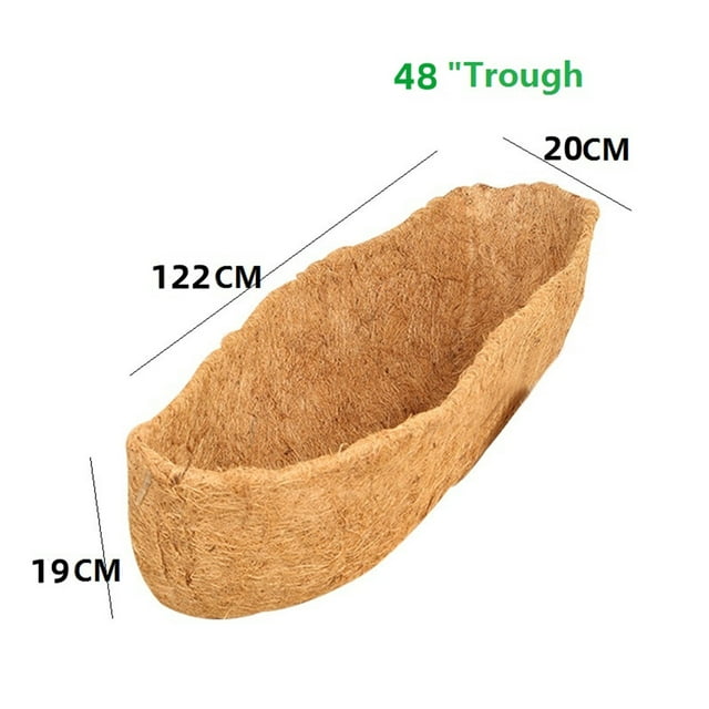 SPRING Trough Coco Fiber Replacement Liners For Plastic Flower Pots ...