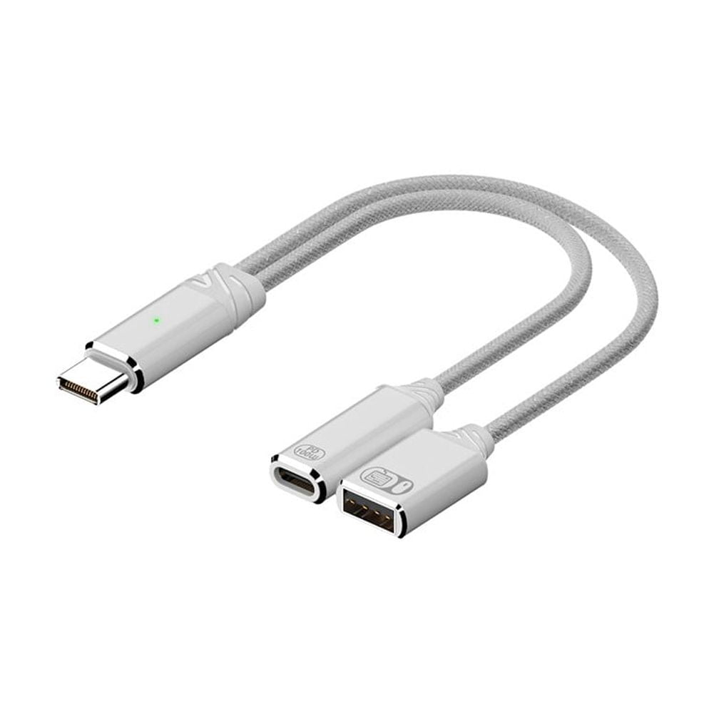SPRING USB C OTG Adapter with 100W Fast Charge: Nylon & Metal Design ...