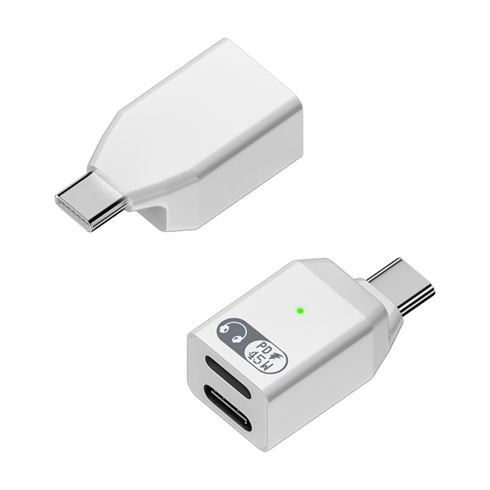 SPRING USB C for IOS Headphone Adapter Aluminum 45W Power Compact ...