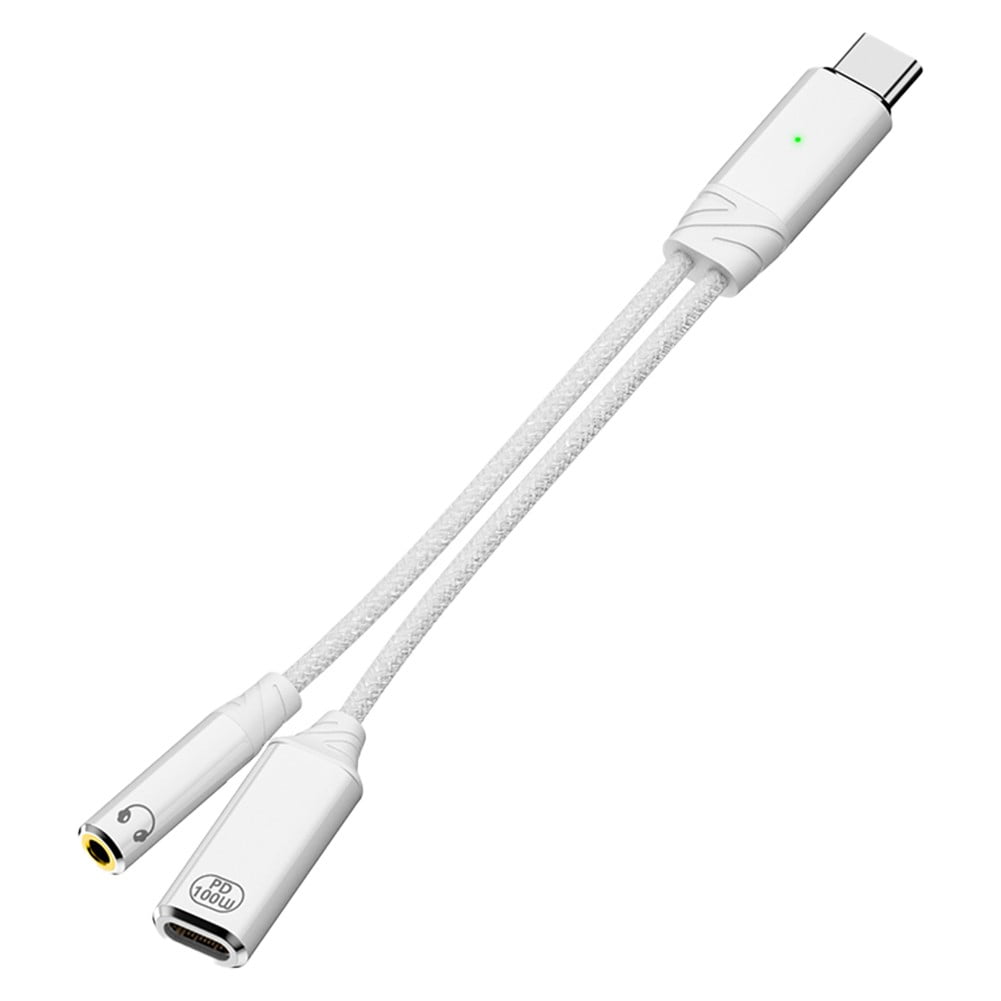 SPRING USB C to 3.5mm Audio & Charger Adapter PD 100W Fast Charging ...